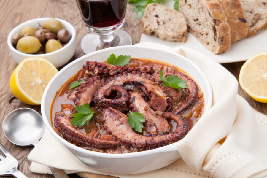 Recipe for Greek Style Octopus Stew
