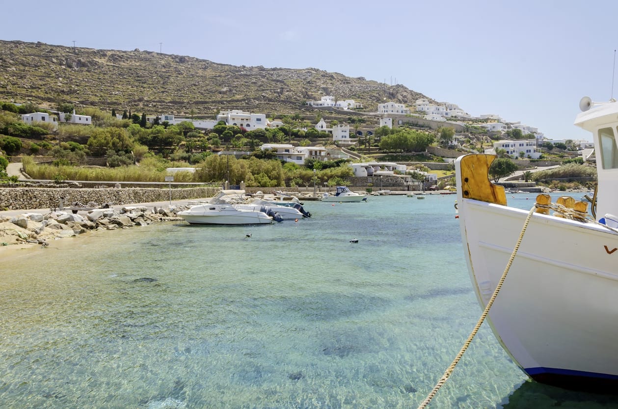 Relax in the Sun at Ornos Beach in Mykonos