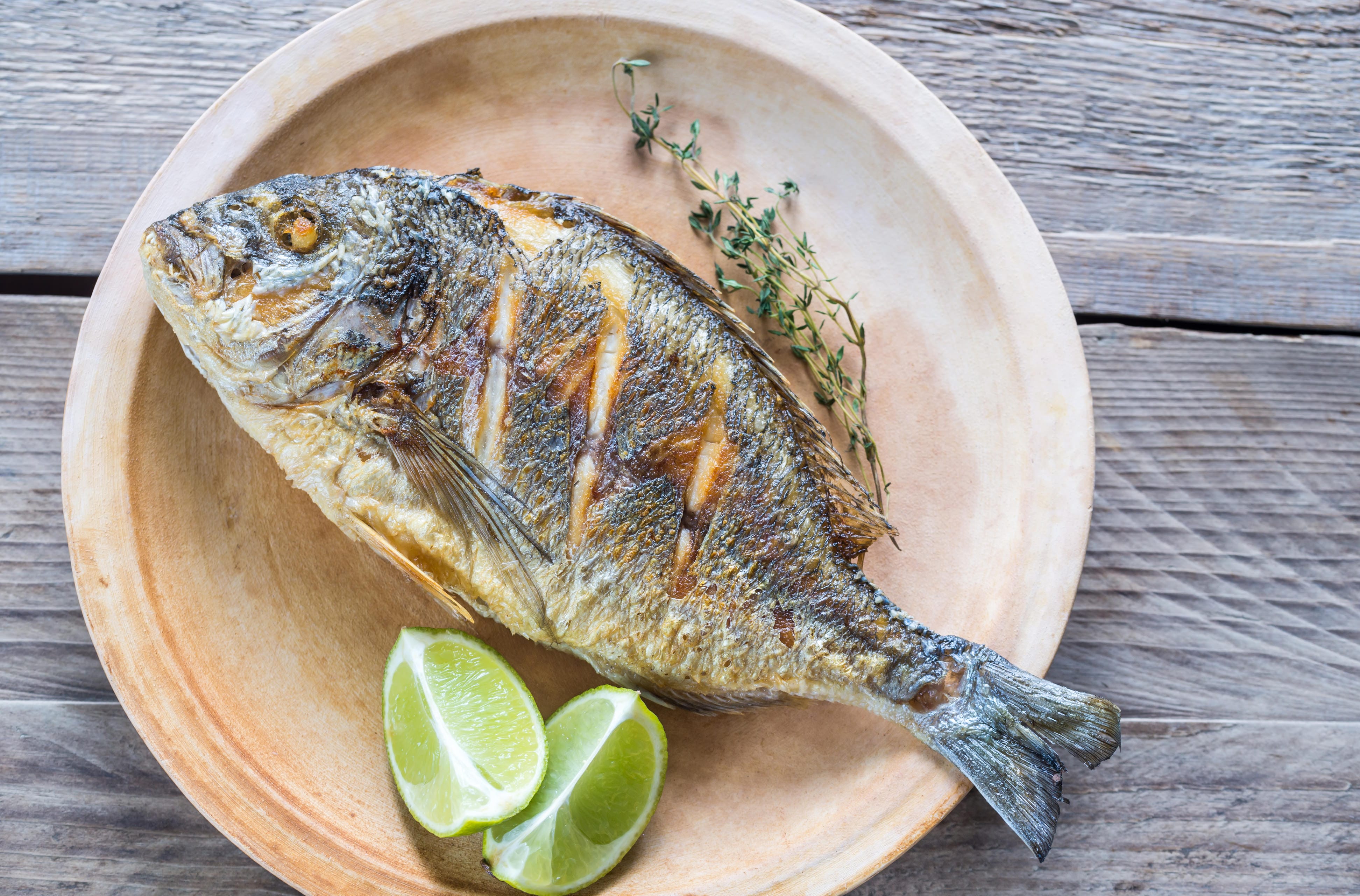 Greek Style Baked Fish with Garlic and Vinegar