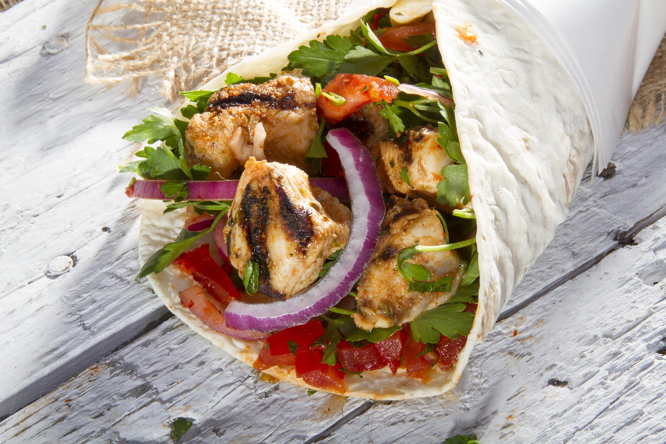 Recipe for Greek Grilled Chicken Gyros