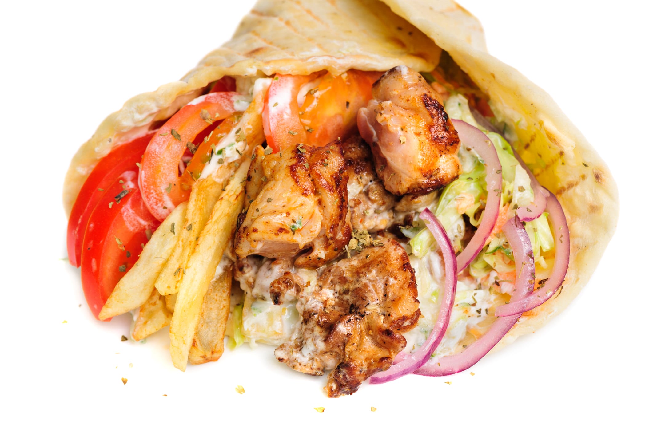Recipe for Greek Gyro With Fries