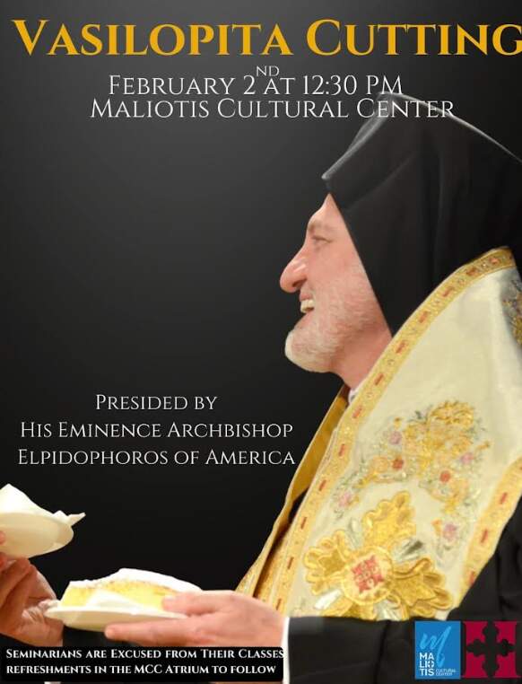 Vasilopita Cutting - Maliotis Cultural Center, Brookline MA